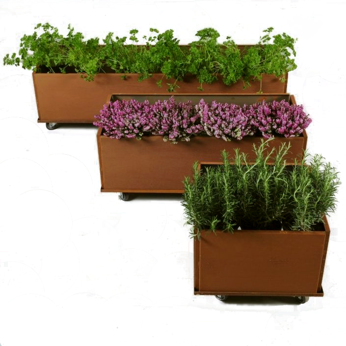 Højbede / Plantekasser - Land Classic trekantede plantekasser til din ...